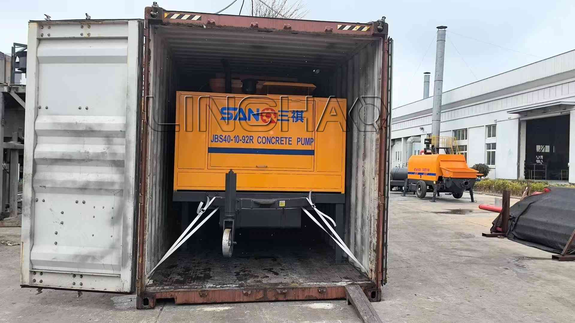 JBS40-10-92R Concrete Mixer Pump Shipped to Iraq | Linghao